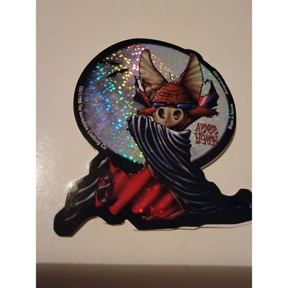 Design | Vintage Vending Machine Stickers Almost Human Vampire Bat ...